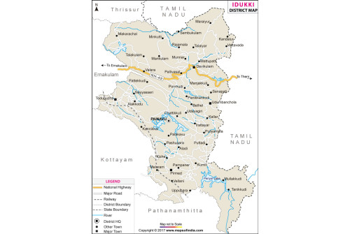 Buy Idukki District Map Online